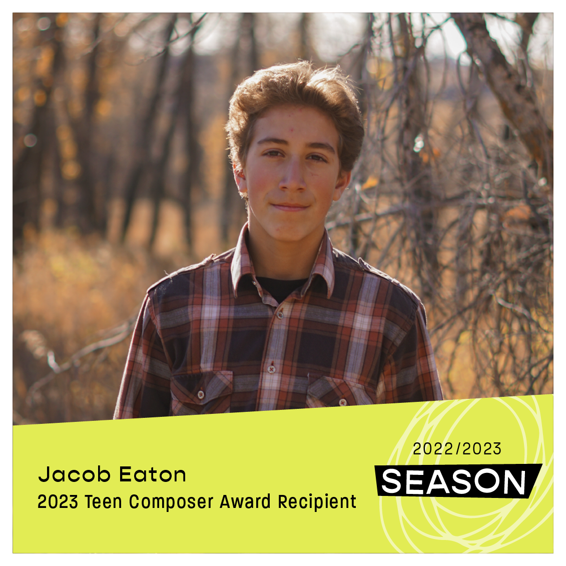 Announcing 2023 Teen Composer Award recipient Jacob Eaton – Continuum Contemporary Music